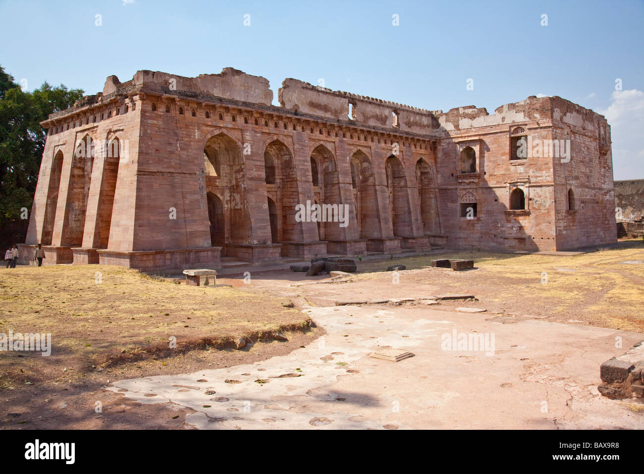 Hindola Mahal or Swinging Palace at the Ruins of Mandu in Madhya ...