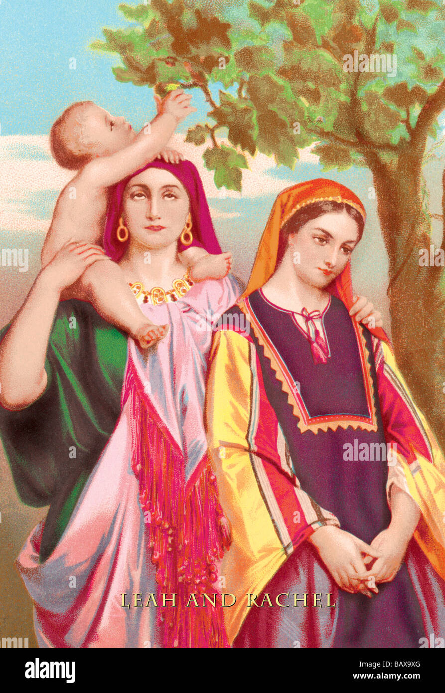 Leah and Rachel Stock Photo - Alamy