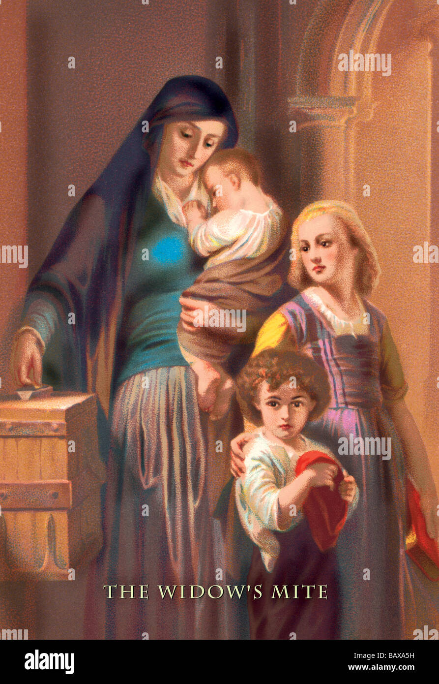 The Widow's Mite Stock Photo - Alamy
