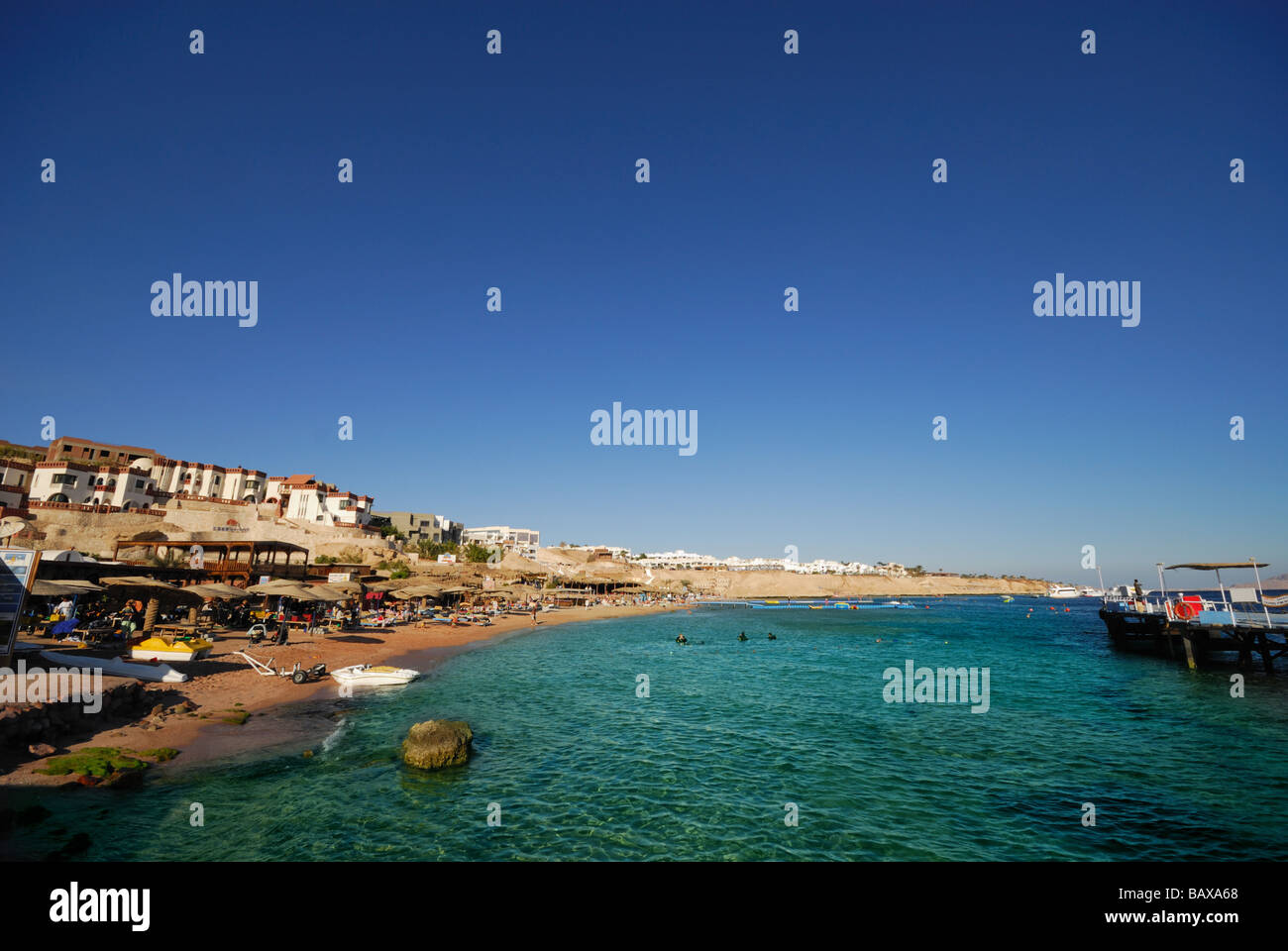 beautiful beach and the red sea in sharks bay sharm el sheikh egypt ...