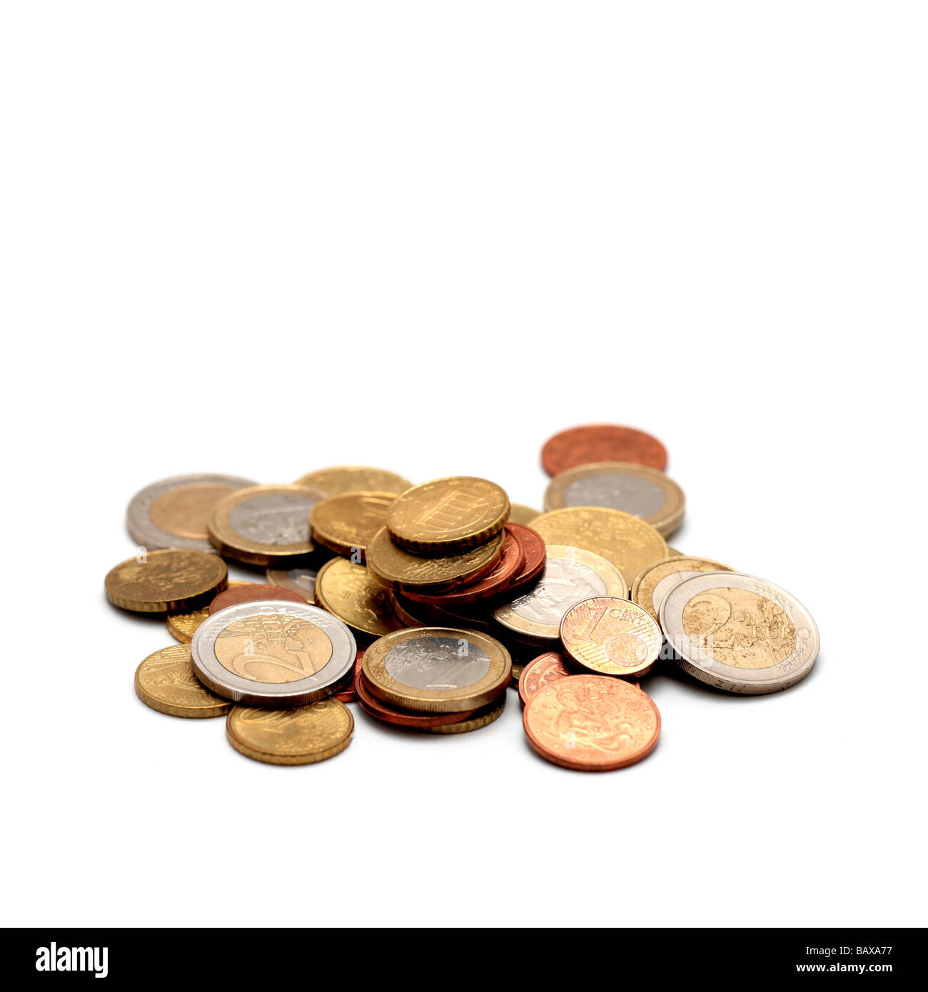 Pile of euro coins Stock Photo - Alamy