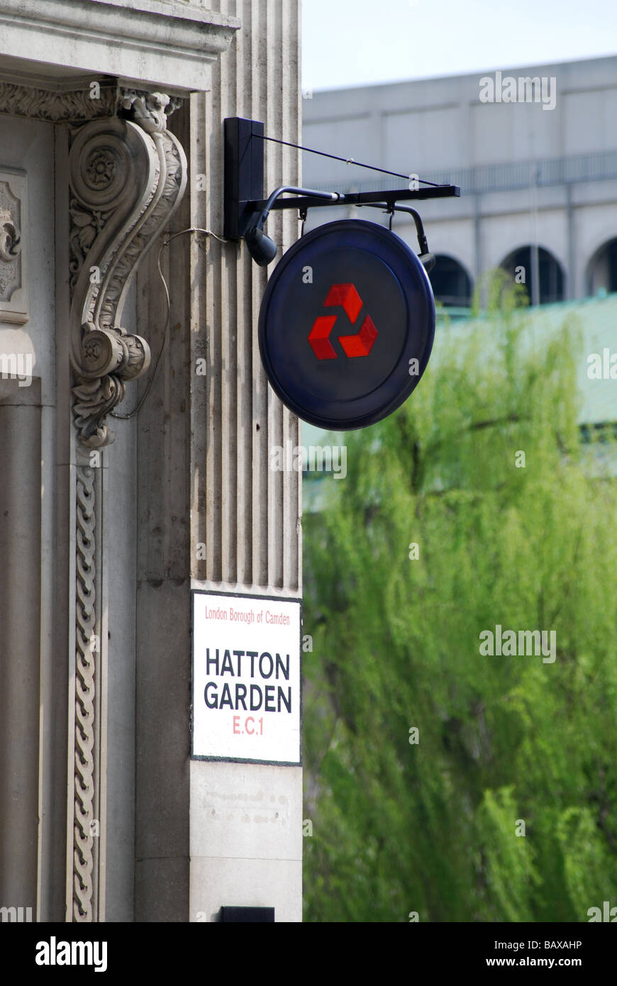 Hatton Garden Jewelers Diamonds gold rings Stock Photo - Alamy