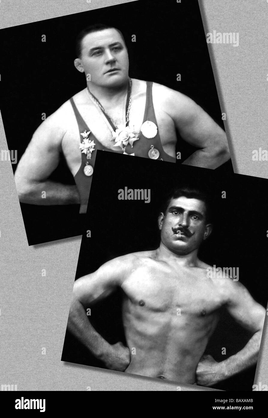 Two Bodybuilding Champions Stock Photo - Alamy