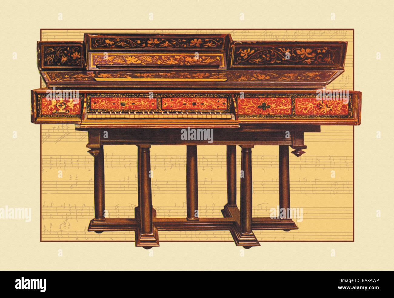 Queen Elizabeth's Virginal Stock Photo - Alamy