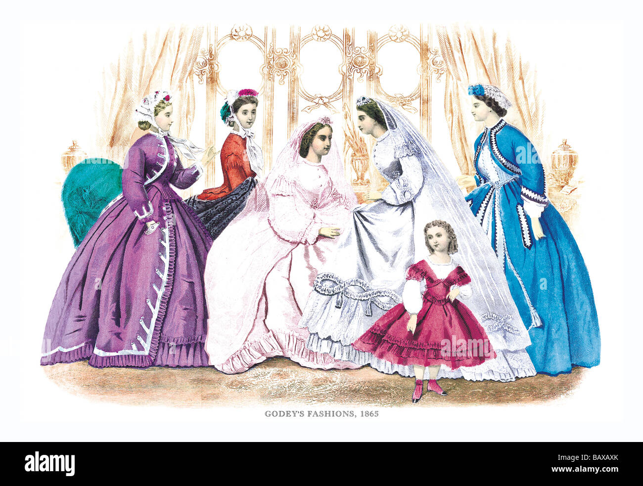 Victorian woman hat 1865 hi-res stock photography and images - Alamy