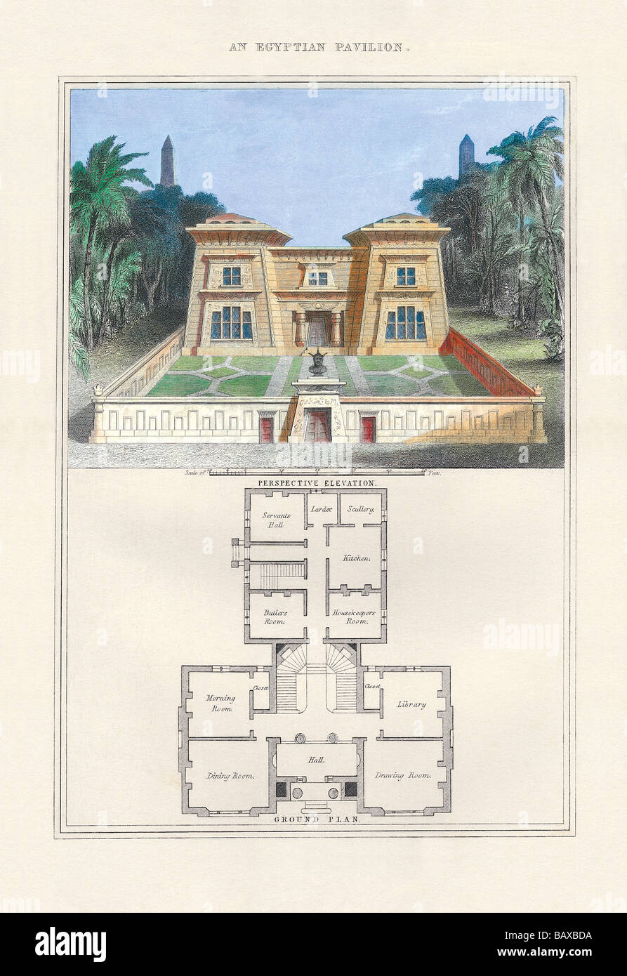 An Egyptian Pavilion Stock Photo - Alamy