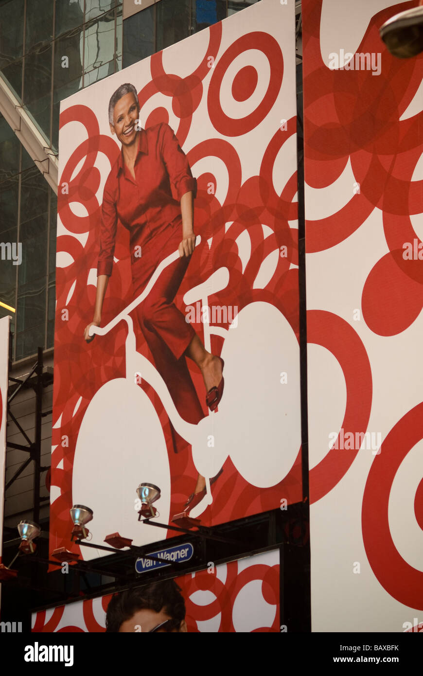 A billboard advertising Target department stores using an older woman ...