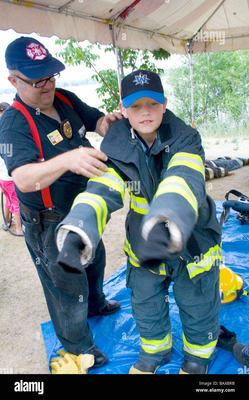 Fireman jacket child hi-res stock photography and images - Alamy