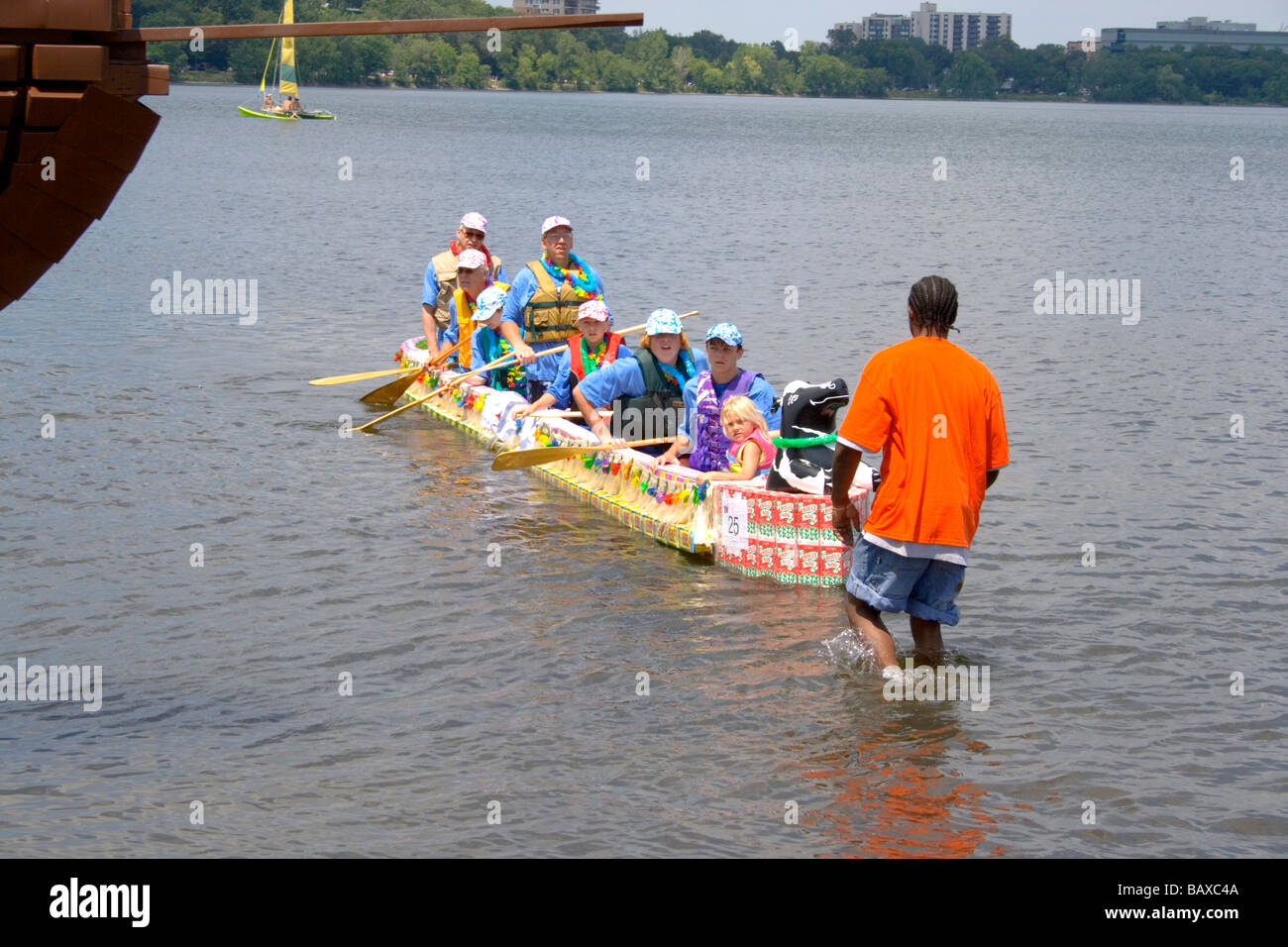 Milk carton boat race hi-res stock photography and images - Alamy