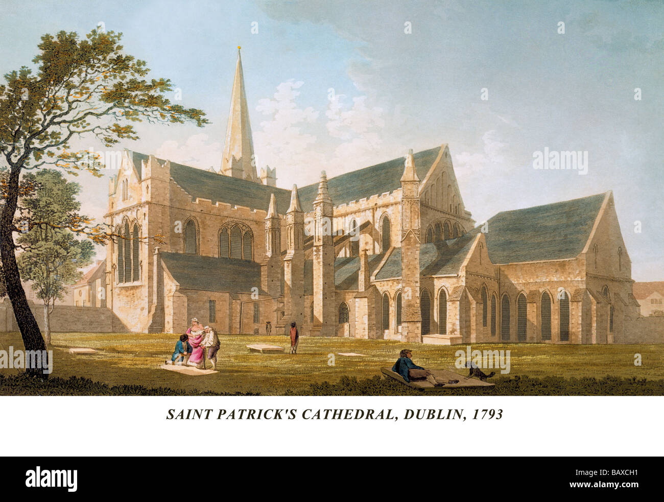 Saint Patrick's Cathedral,Dublin,1793 Stock Photo - Alamy