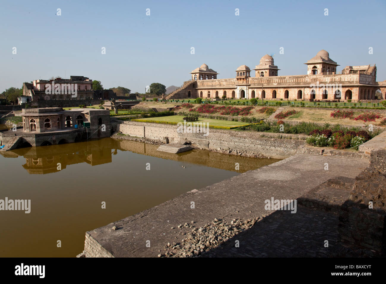 Jahaz Mahal or Ship Palace in Mandu India Stock Photo - Alamy