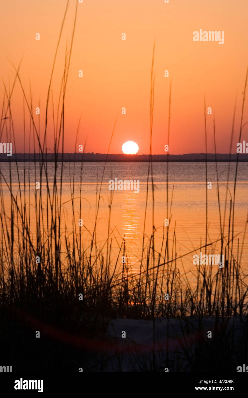Sunset - Jekyll Island, Georgia Stock Photo - Alamy