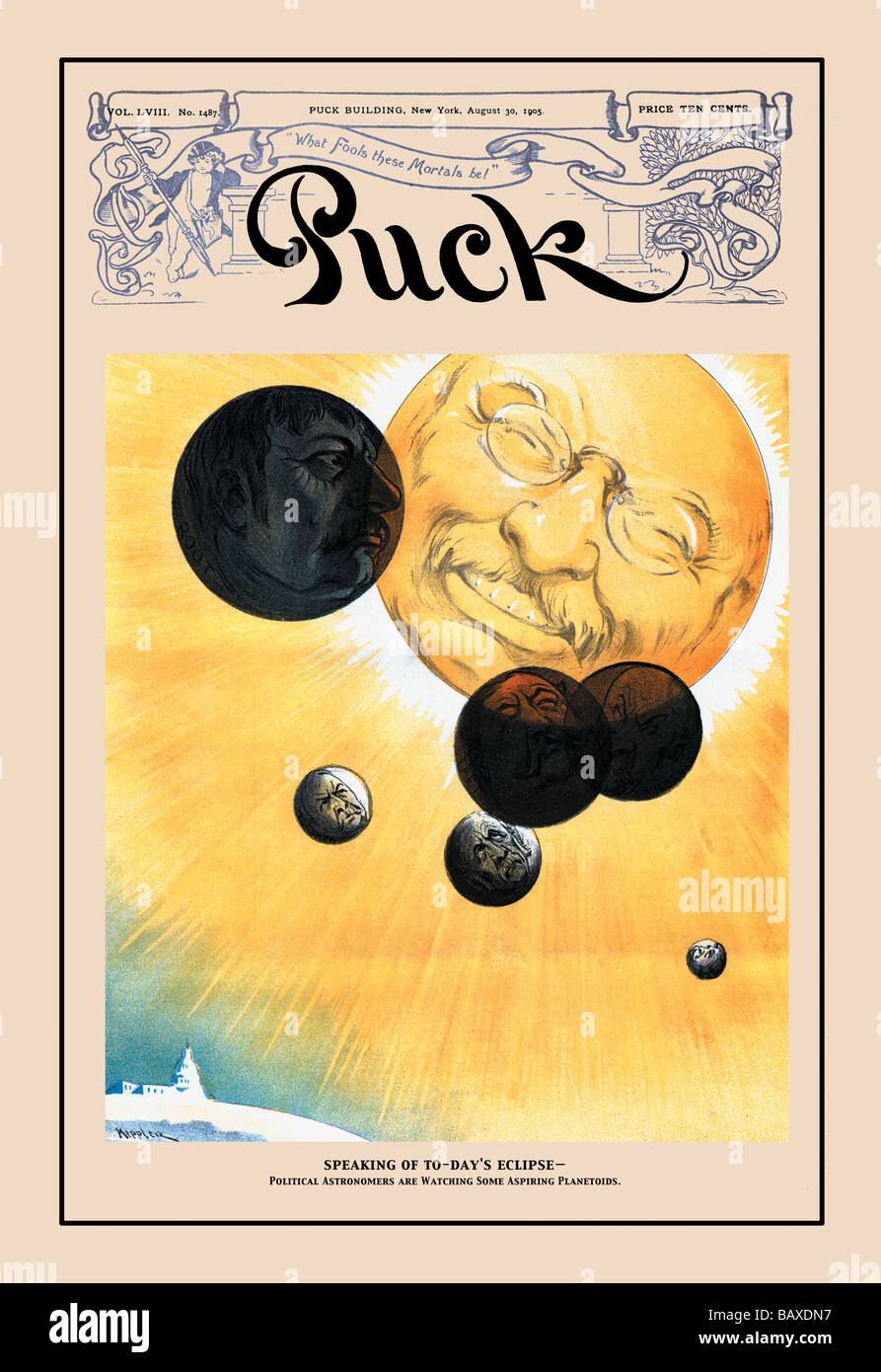 Puck Magazine: "Speaking of Today's Eclipse Stock Photo - Alamy