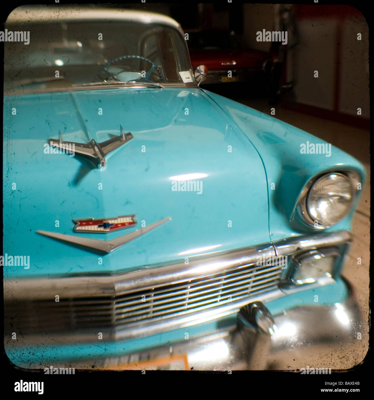 Blue 1957 chevy chevrolet hi-res stock photography and images - Alamy