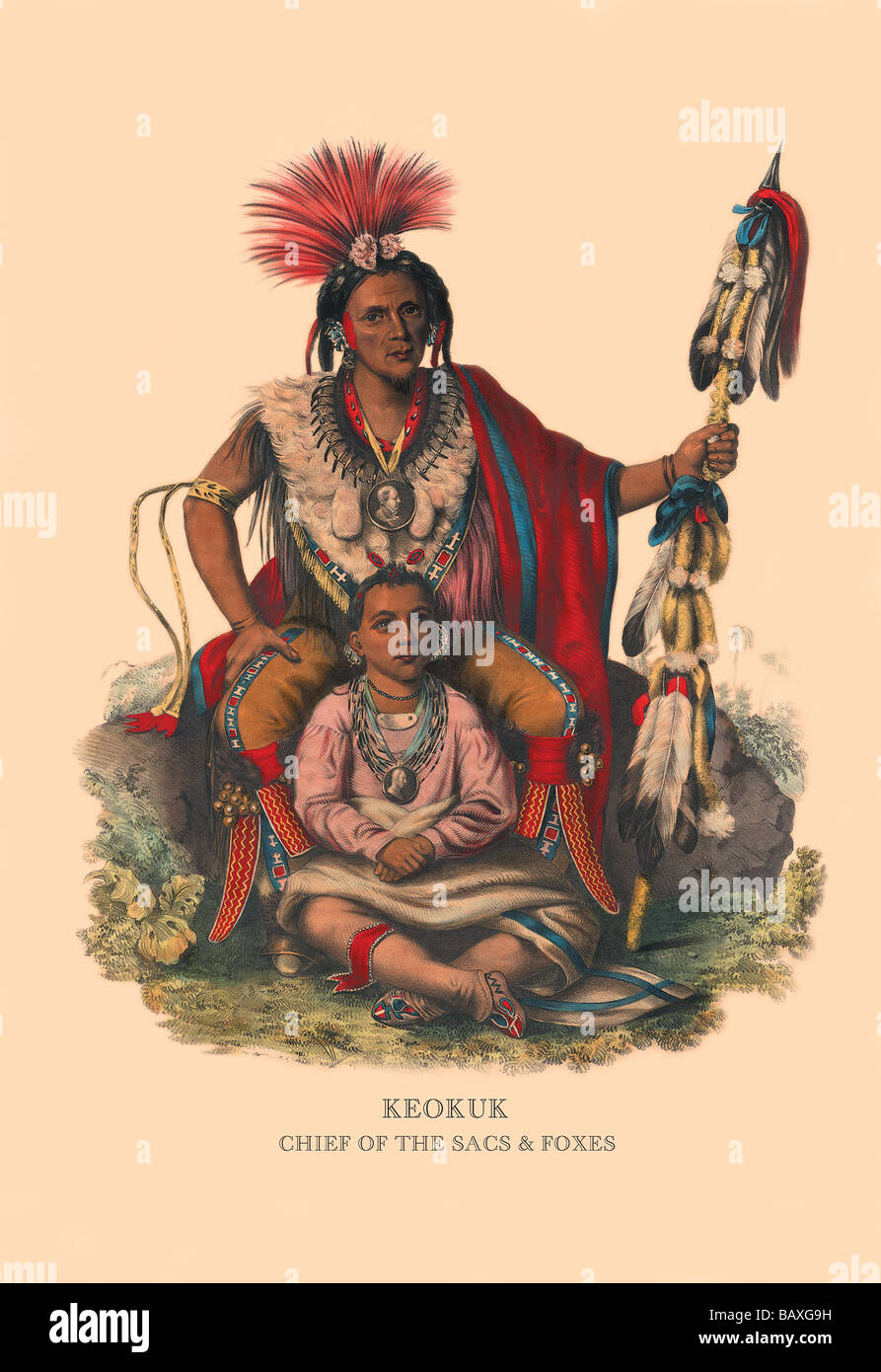 Keokuk indian chief native hi-res stock photography and images - Alamy