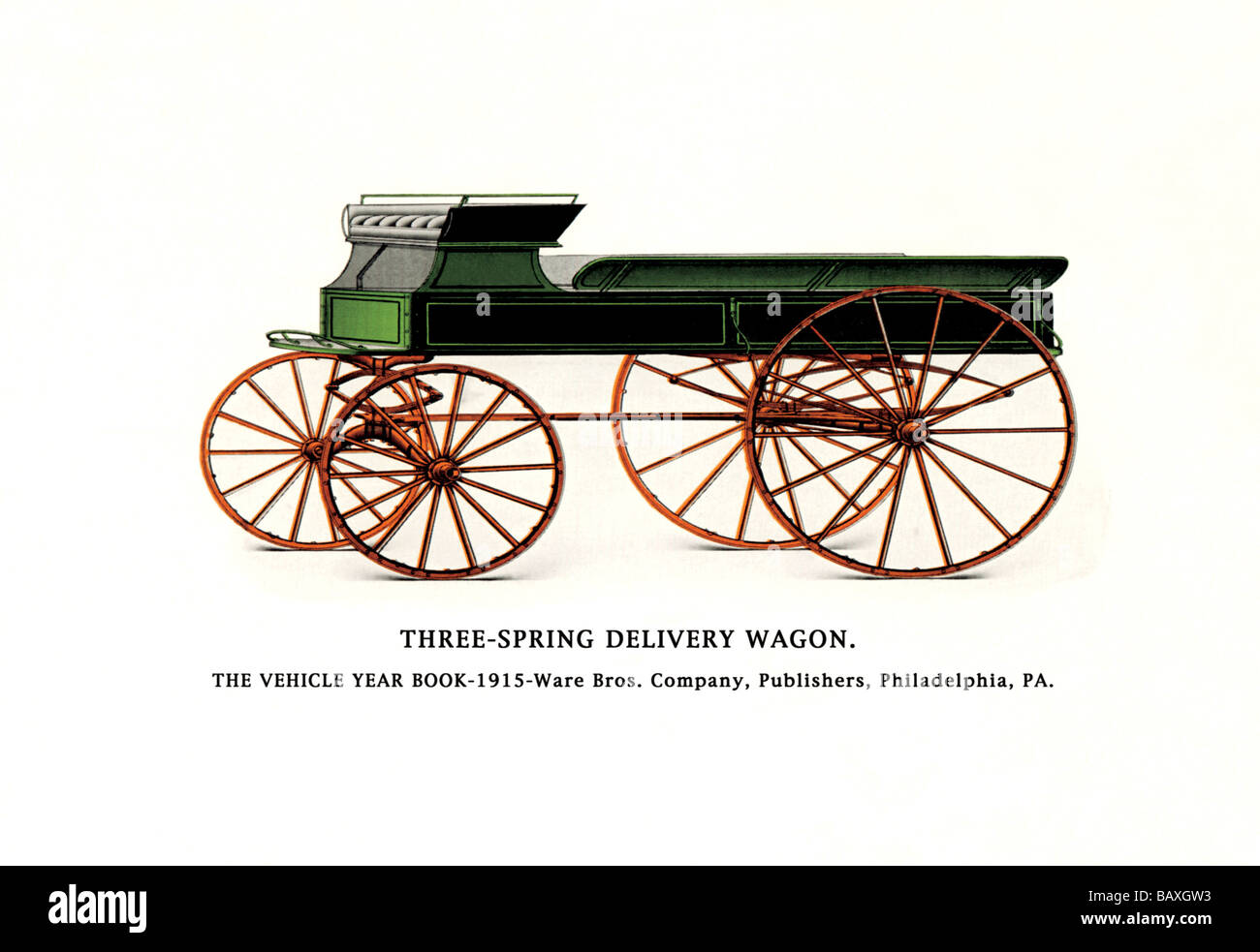 Three-Spring Delivery Wagon Stock Photo - Alamy