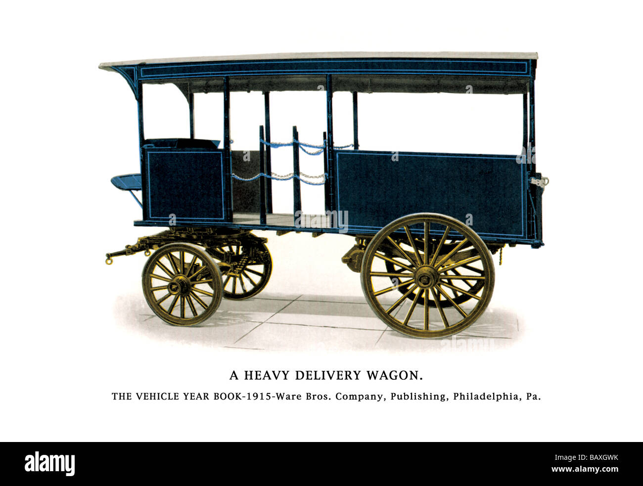 A Heavy Delivery Wagon Stock Photo - Alamy