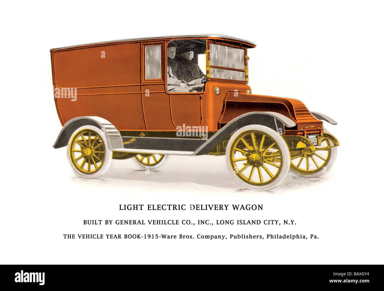 Light Electric Delivery Wagon Stock Photo - Alamy