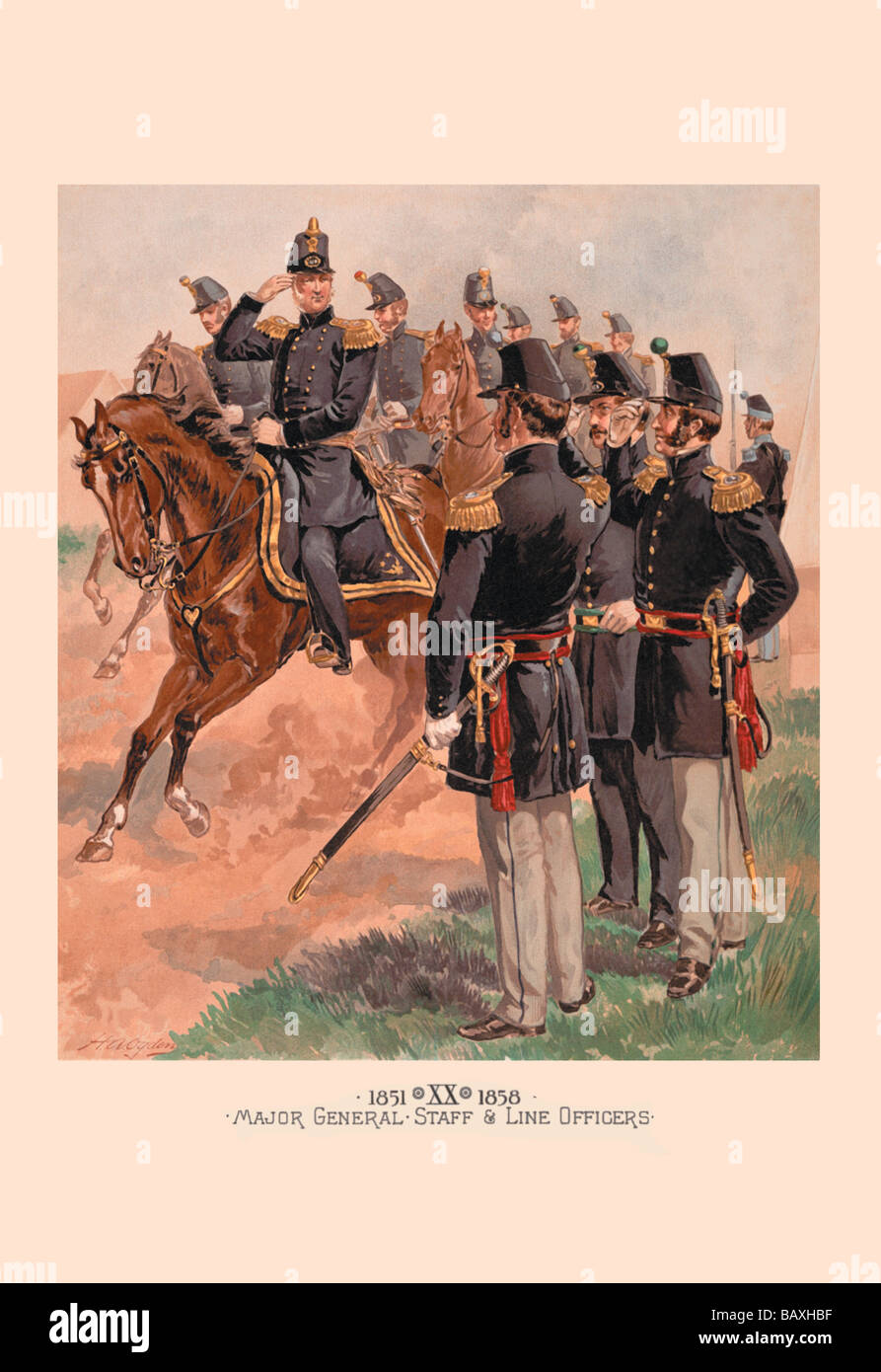 Major General Staff Line Officers Stock Photos & Major General Staff ...