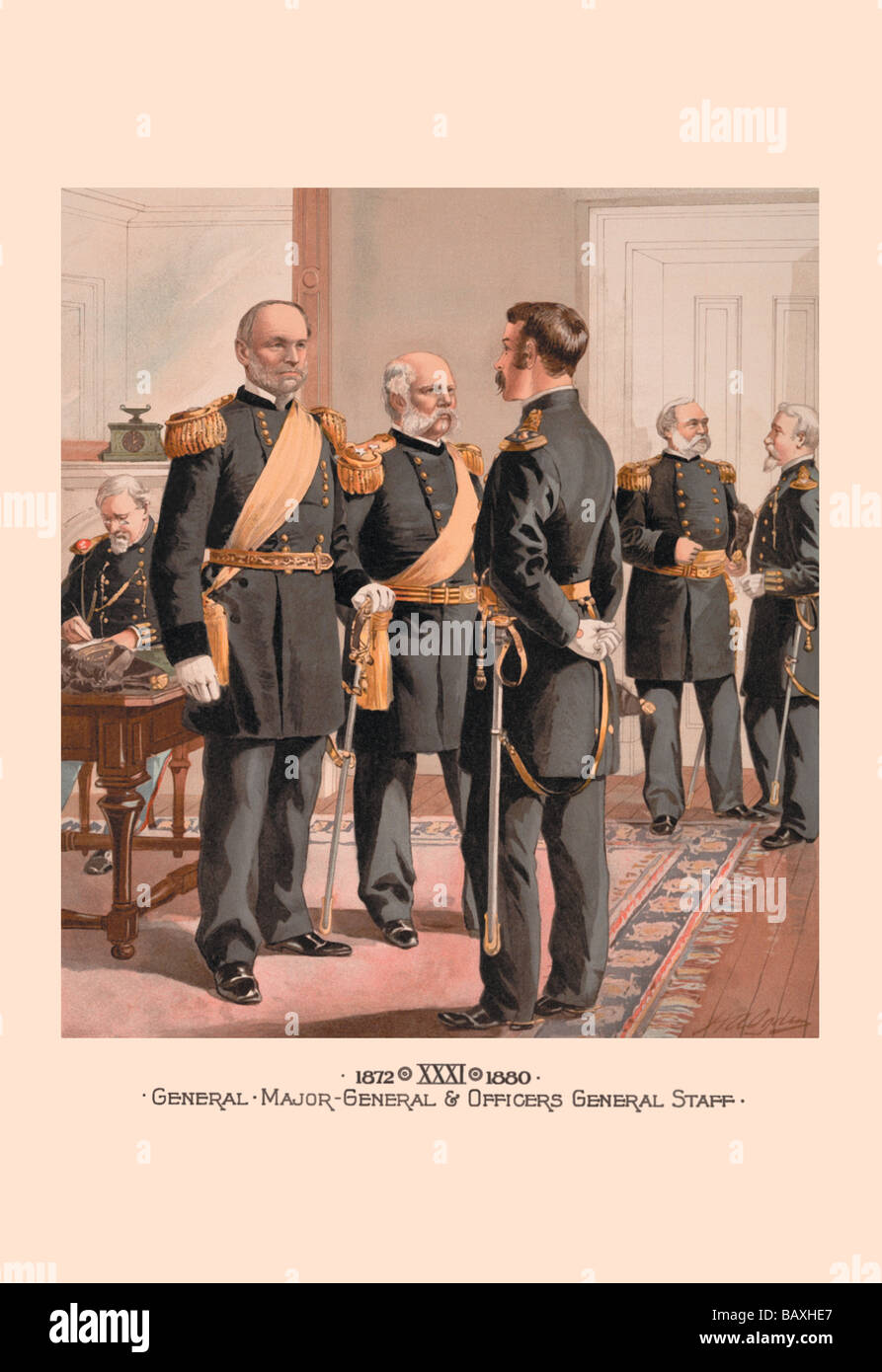 General,Major-General & Officers General Staff Stock Photo - Alamy