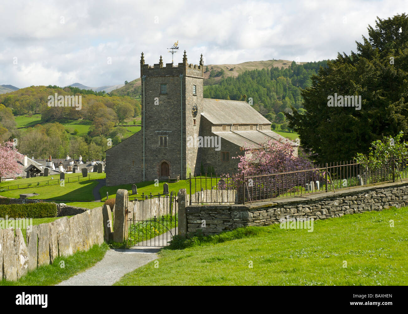 St Michael & All Angels' Church, Hawkshead, Lake District National Park ...
