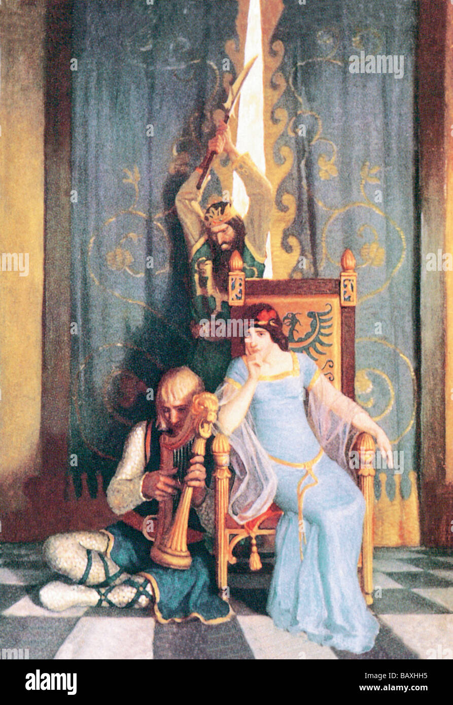 Death of King Mark Stock Photo - Alamy