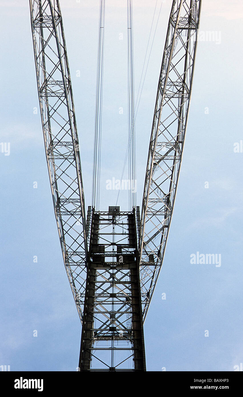 France, Transporter bridge across R. Charente, near Rochefort, Charente ...