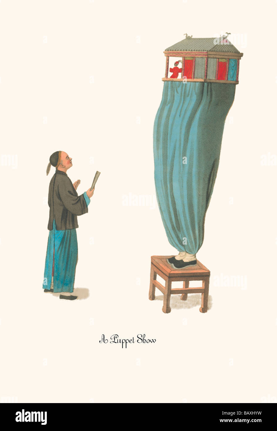 A Puppet Show Stock Photo - Alamy