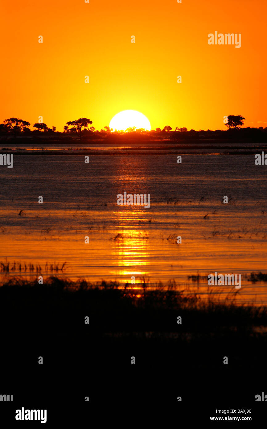Botswana river sunset hi-res stock photography and images - Alamy