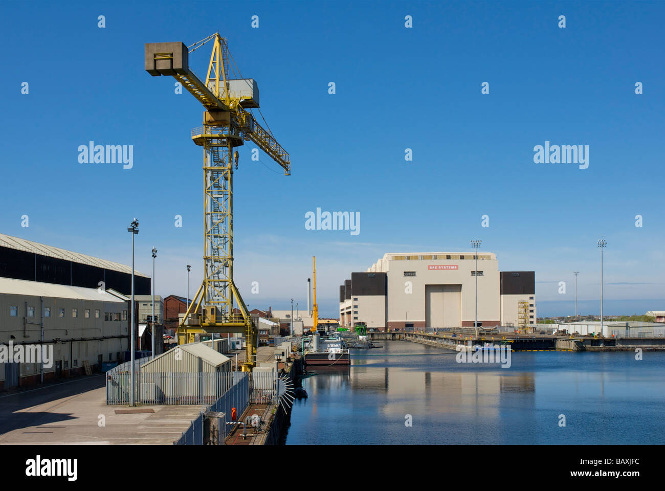 BAE Systems and Devonshire Dock, Barrow-in-Furness, Cumbria, England UK ...