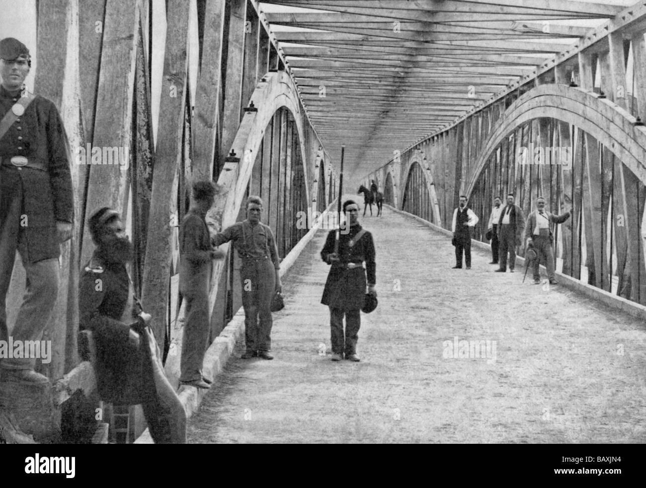 Civil war and bridge Black and White Stock Photos & Images - Alamy