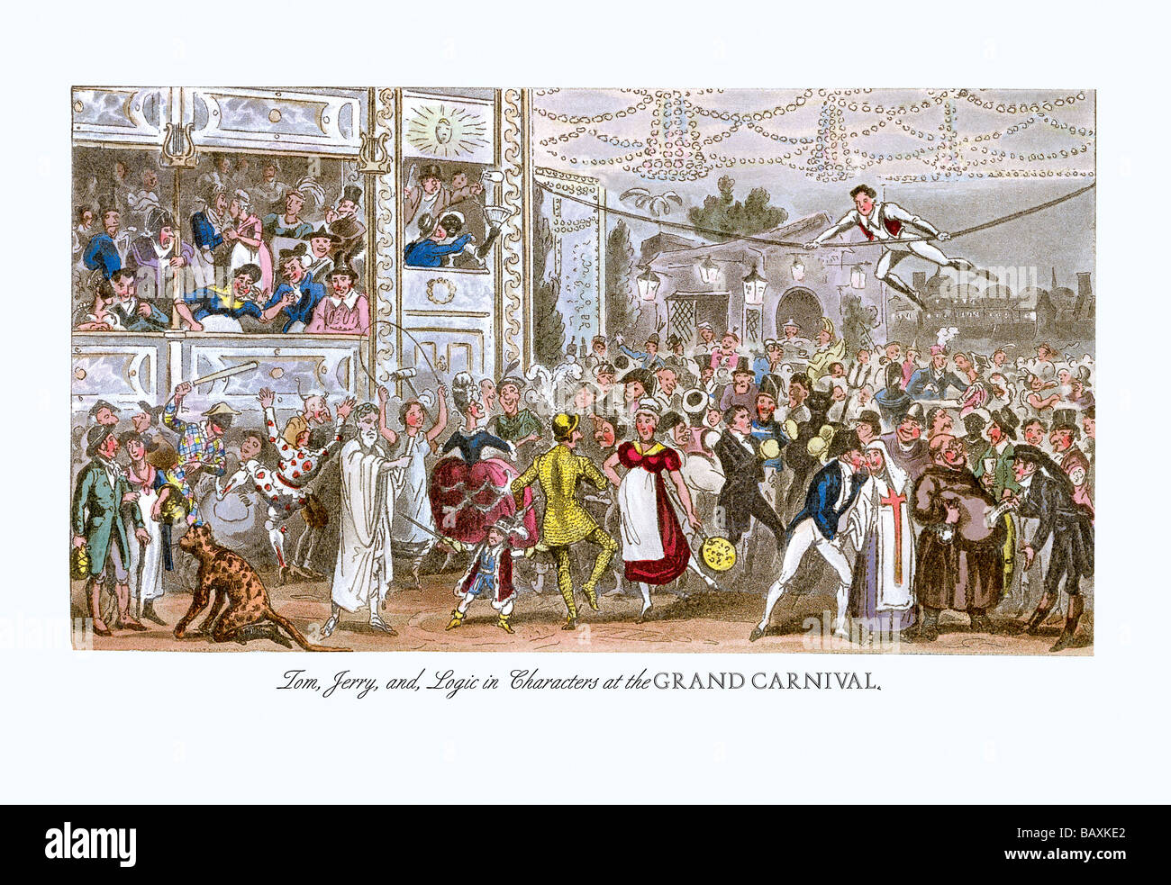 Characters at the Grand Carnival Stock Photo - Alamy