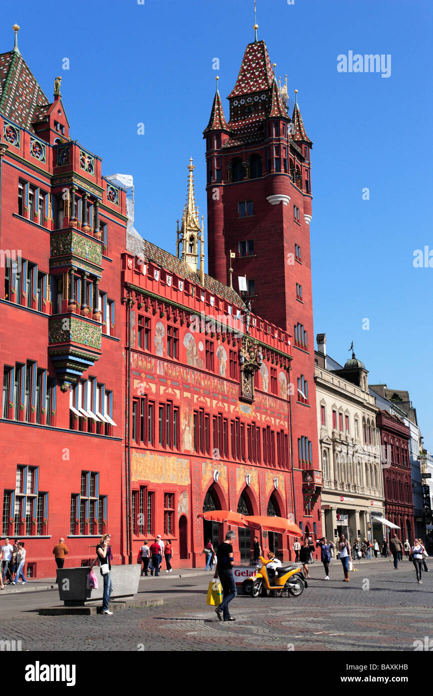 Basel Town Hall, Marktplatz, Basel, Switzerland Stock Photo - Alamy Basel Town Hall, Marktplatz, Basel, Switzerland Stock Photo - Alamy