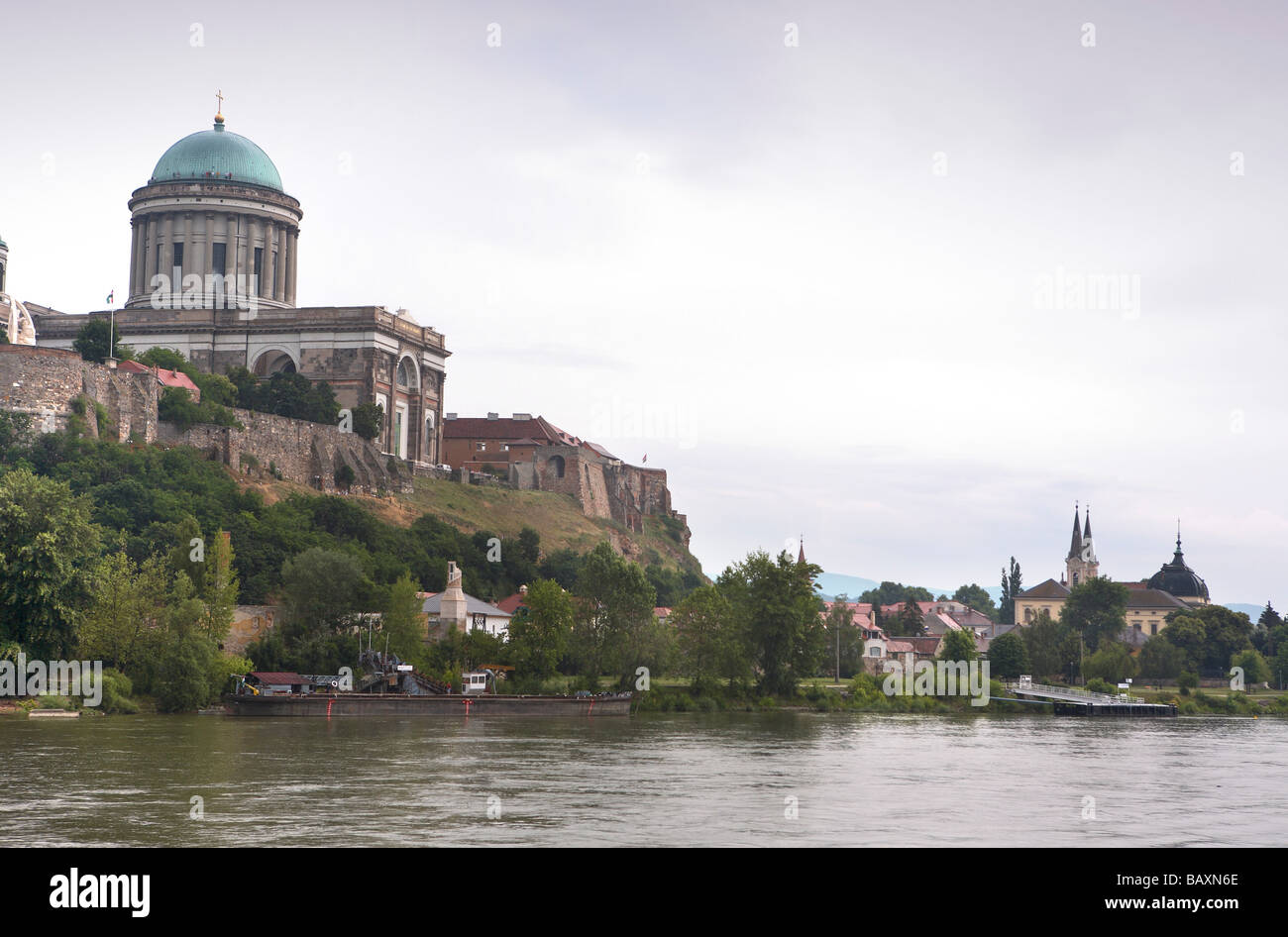 The Esztergom Basilica on the Danube Bend, Esztergom, Hungary Stock ...