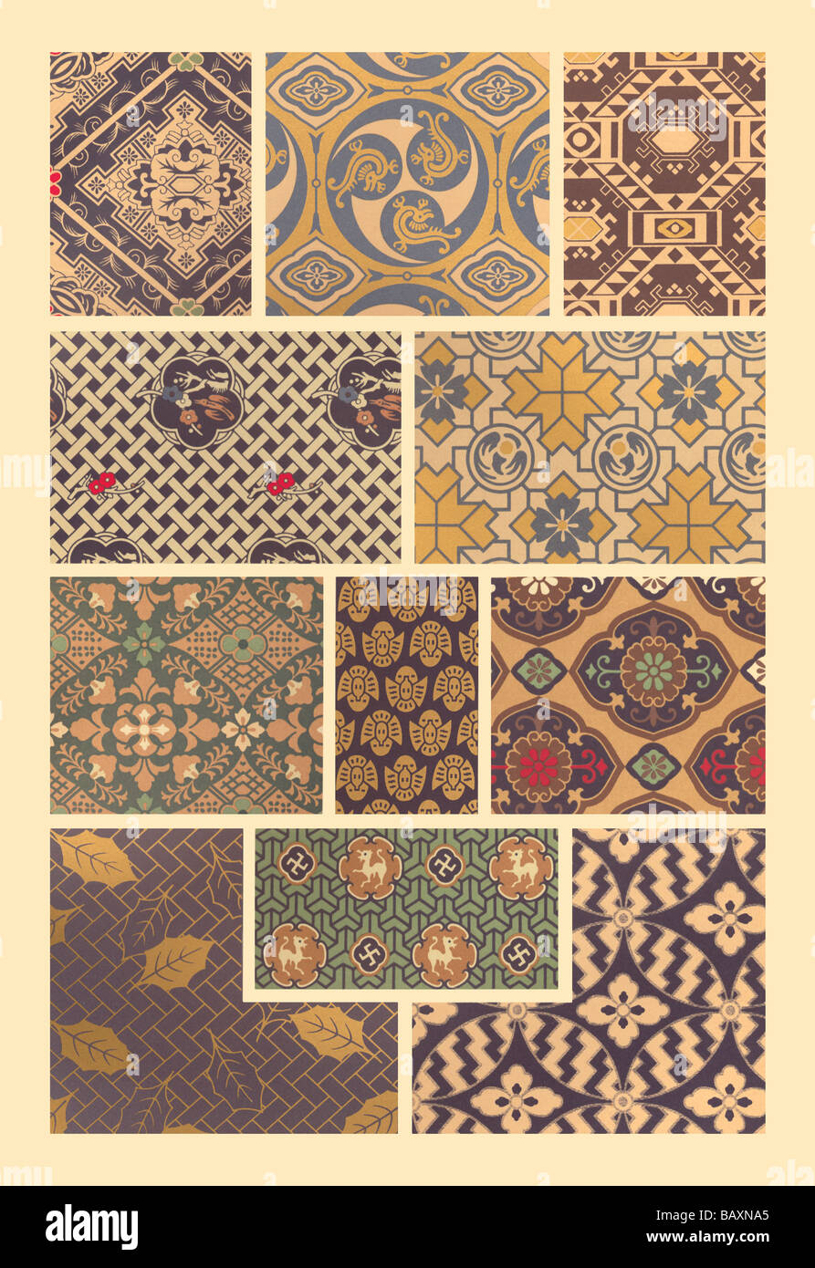 Japanese Patterns #2 Stock Photo - Alamy