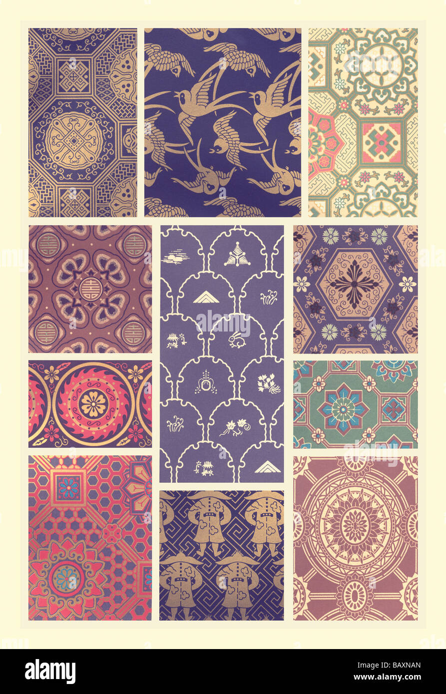 Japanese Patterns #3 Stock Photo - Alamy