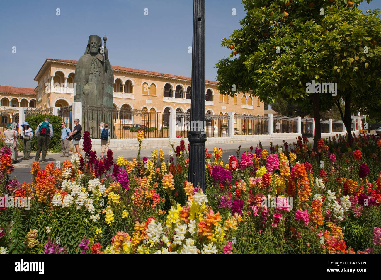 Makarios monument in front of Archbishopric Palace, Holy Archbishopric ...