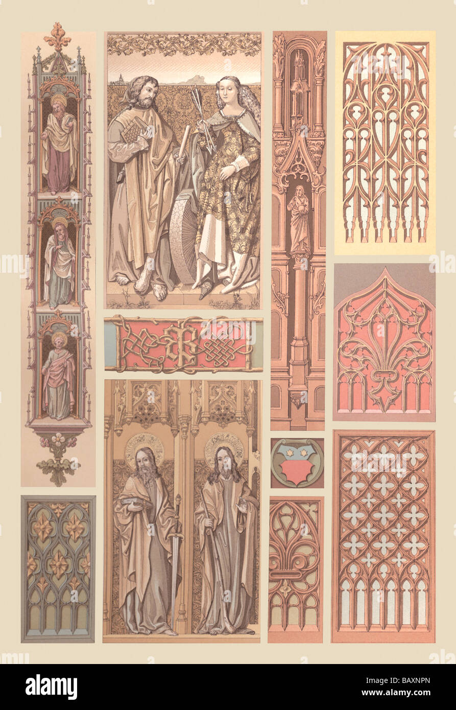 Medieval Religious Design Stock Photo - Alamy