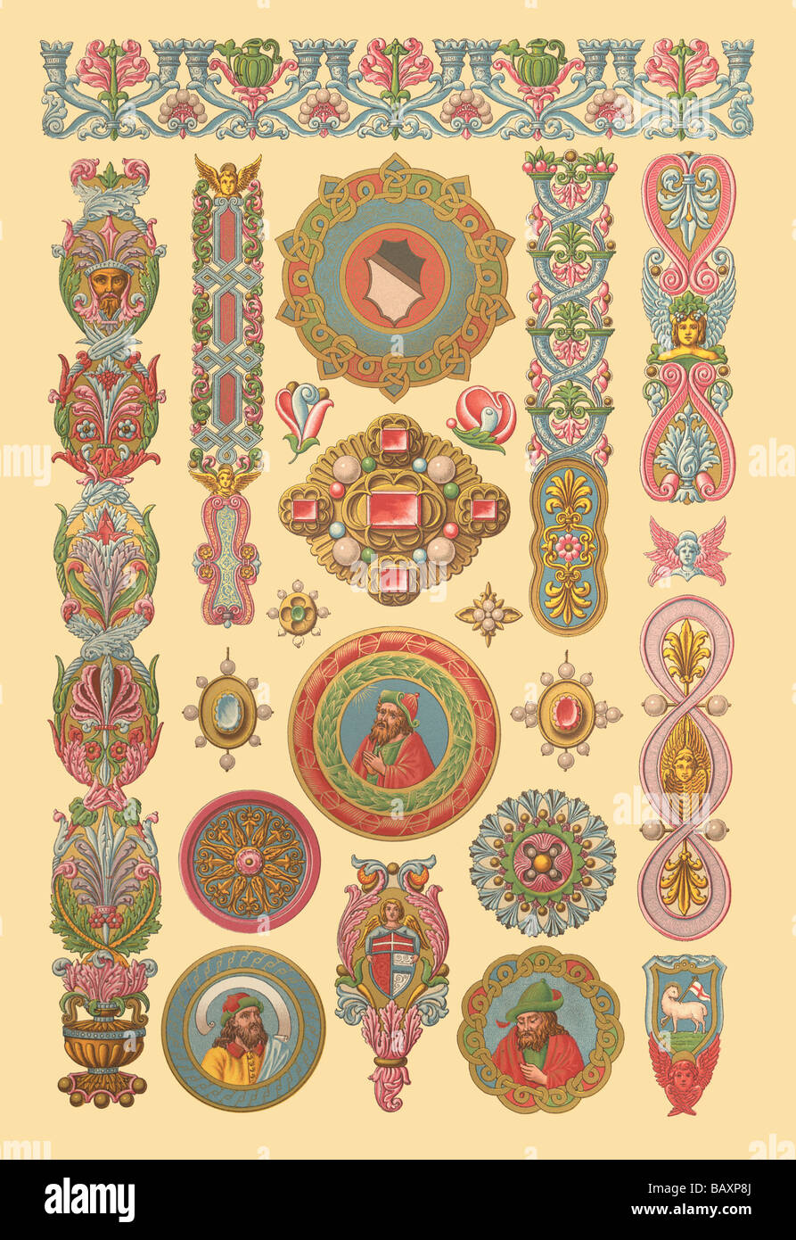 Renaissance border hi-res stock photography and images - Alamy