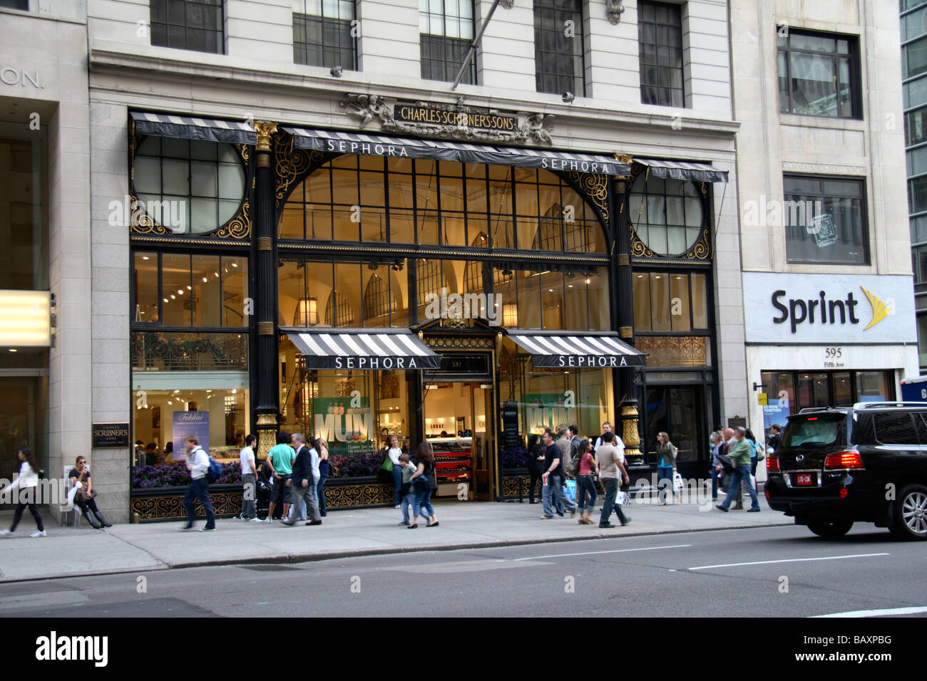 The store front of the former Charles Scribner building turned Sephora ...
