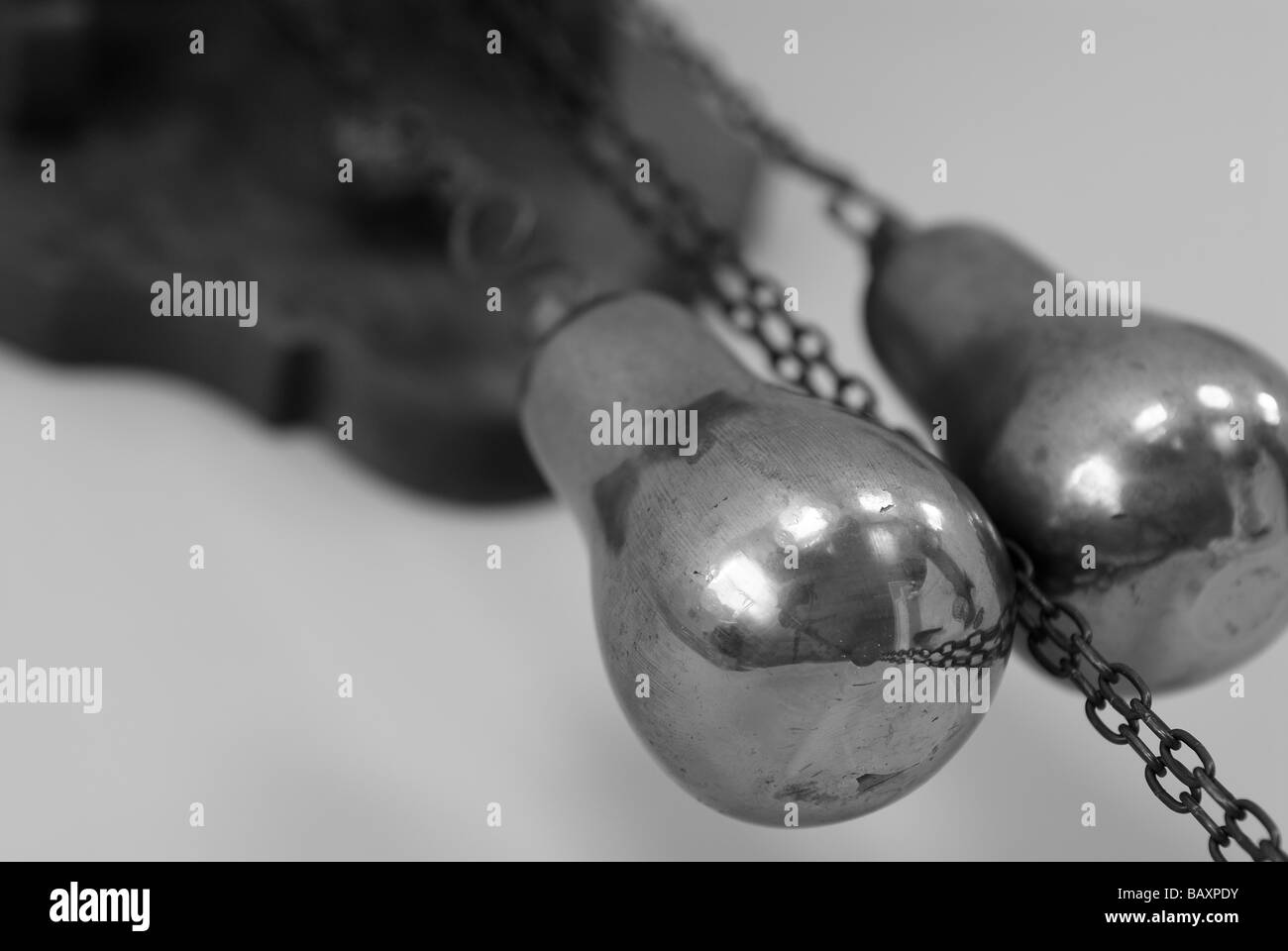 Wall clock with chain mechanism Stock Photo - Alamy