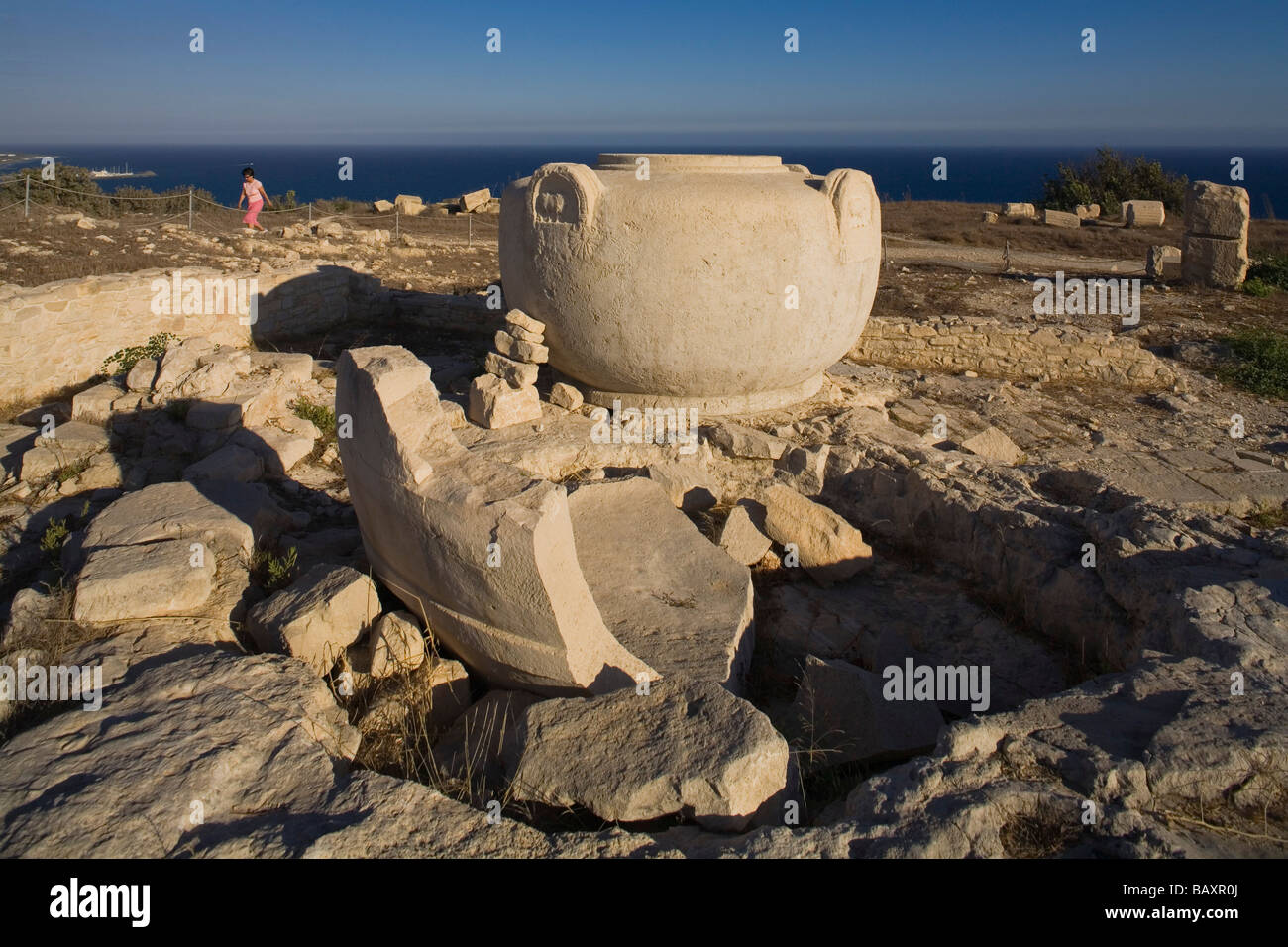 The temple of Aphrodite, Amathus, archaeological site, near Limassol ...