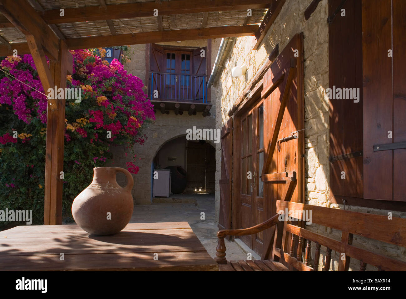 Traditional guesthouse with patio, Cyprus Villages Traditional Houses ...