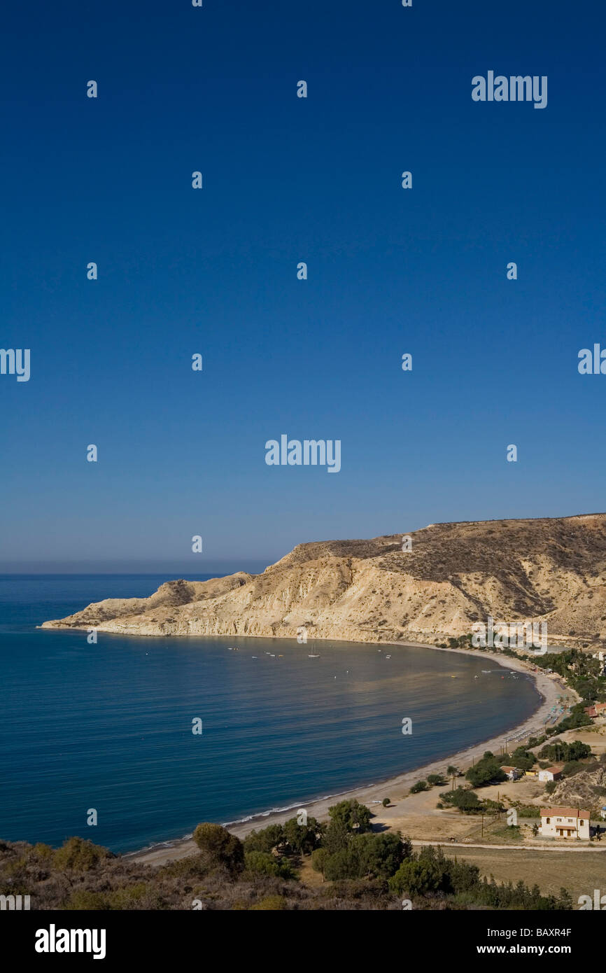 Coastal landscape at Pissouri beach, South Cyprus, Cyprus Stock Photo ...
