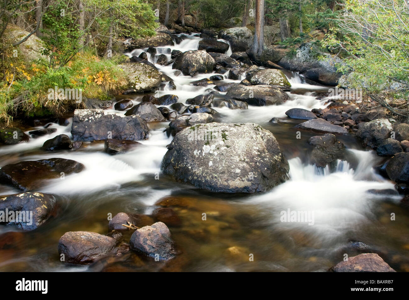 Waterfall / Cascading creek - Rocky Mountain National Park - Estes Park ...