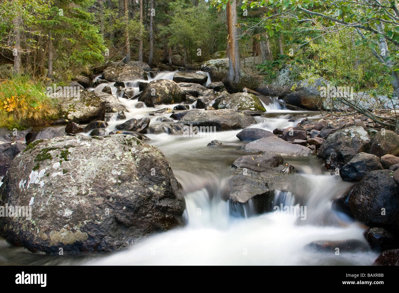Waterfall / Cascading creek - Rocky Mountain National Park - Estes Park ...
