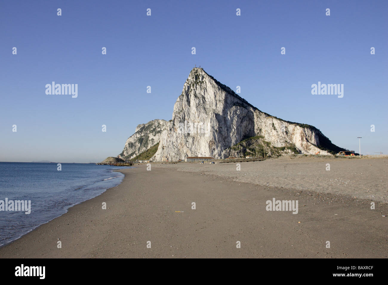 Rock of Gibraltar from Spain Stock Photo - Alamy