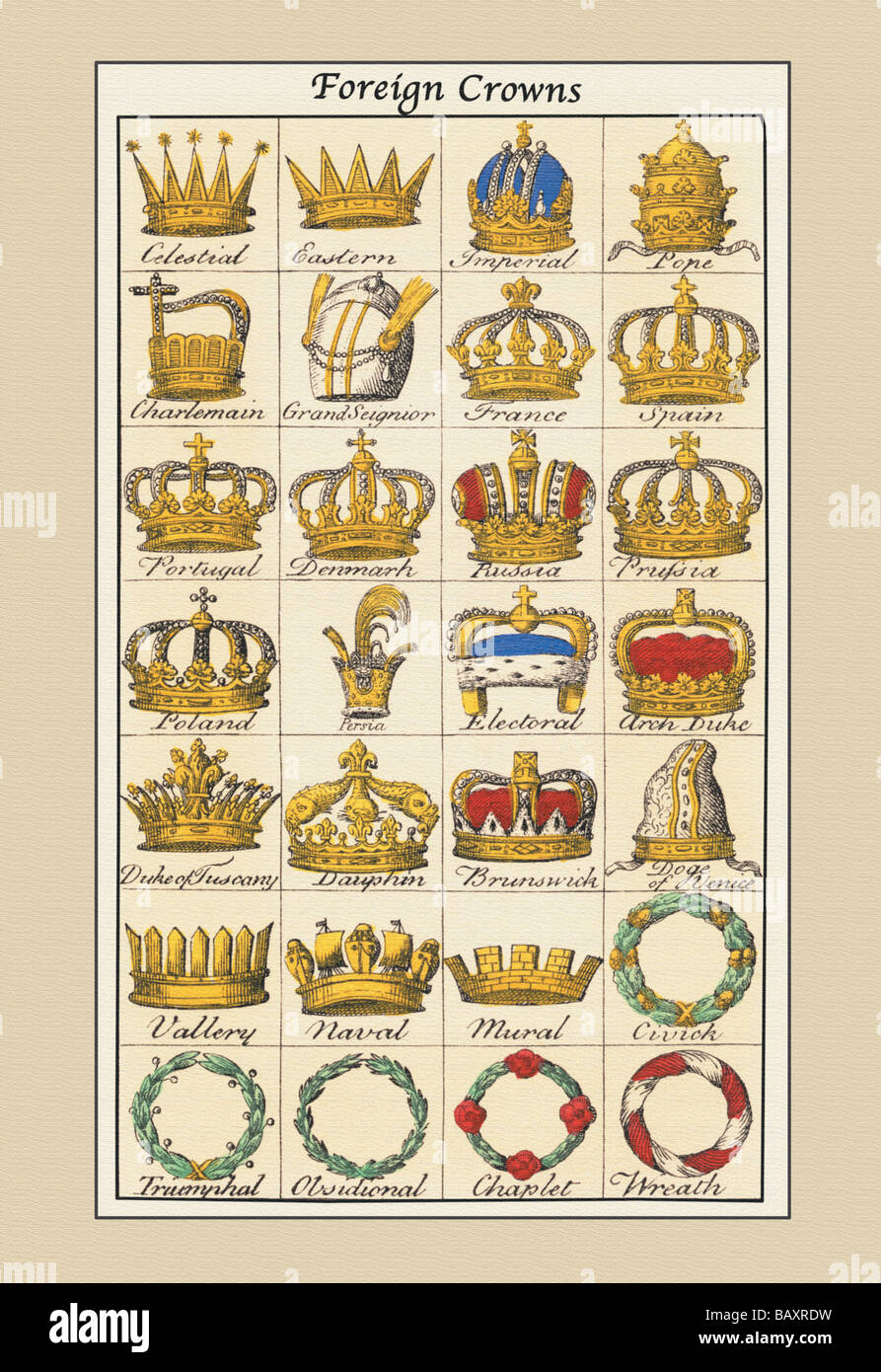 Foreign Crowns - Celestial,Eastern,et al Stock Photo - Alamy