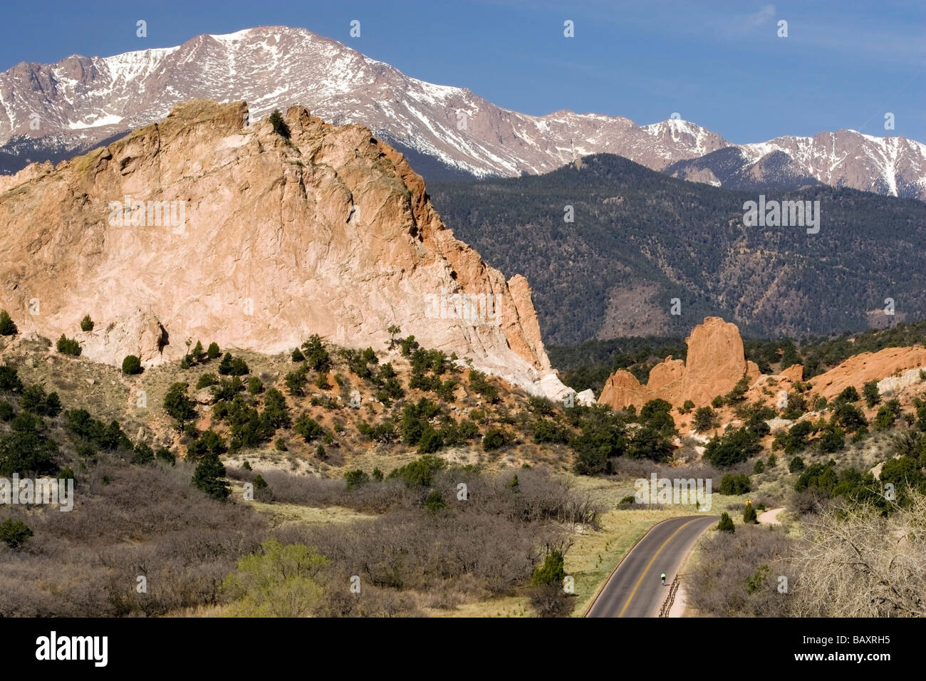 Garden of the Gods Park Entrance - Colorado Springs, Colorado Stock ...