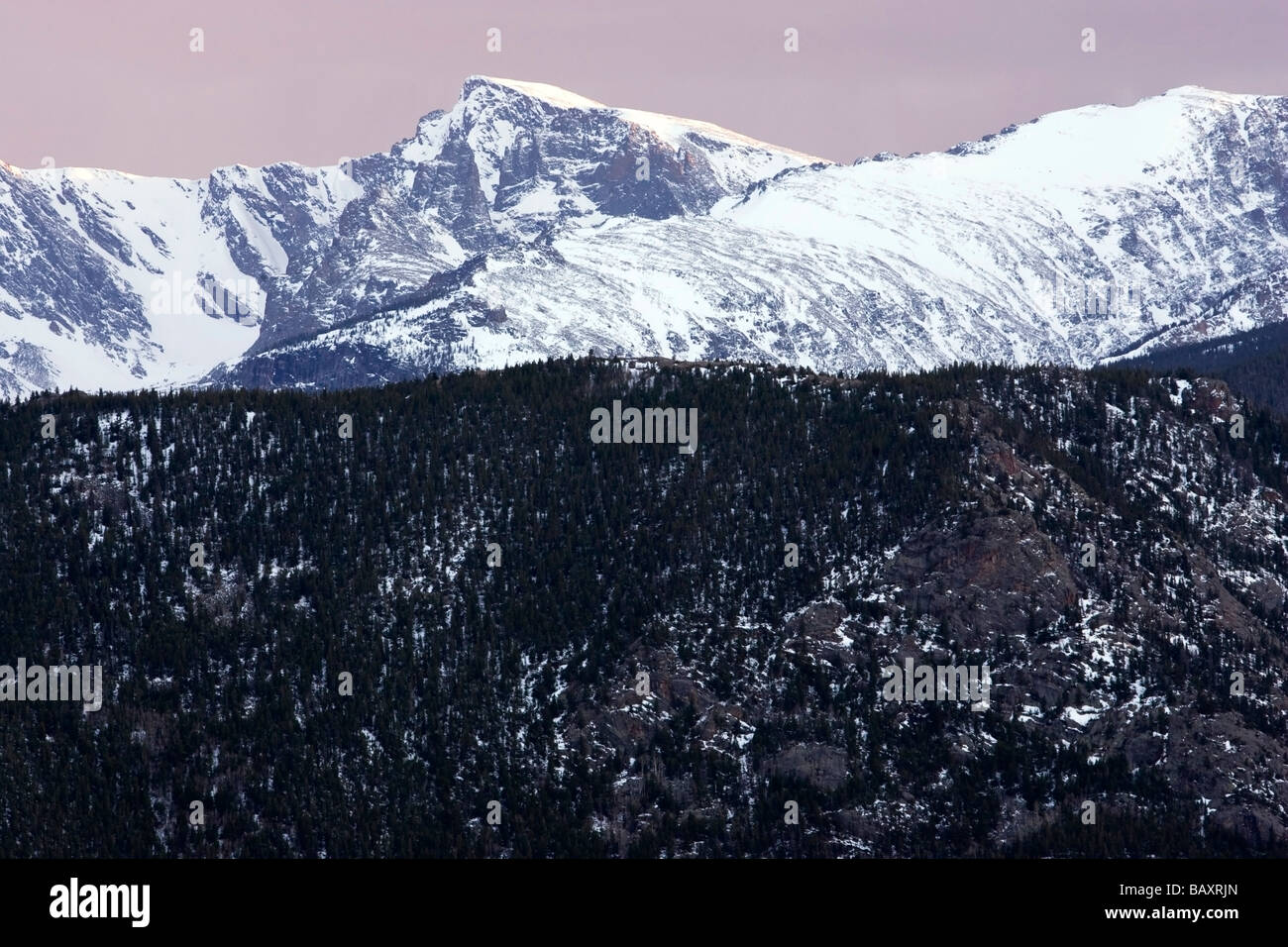 Longs Peak - Rocky Mountain National Park - Estes Park, Colorado Stock ...